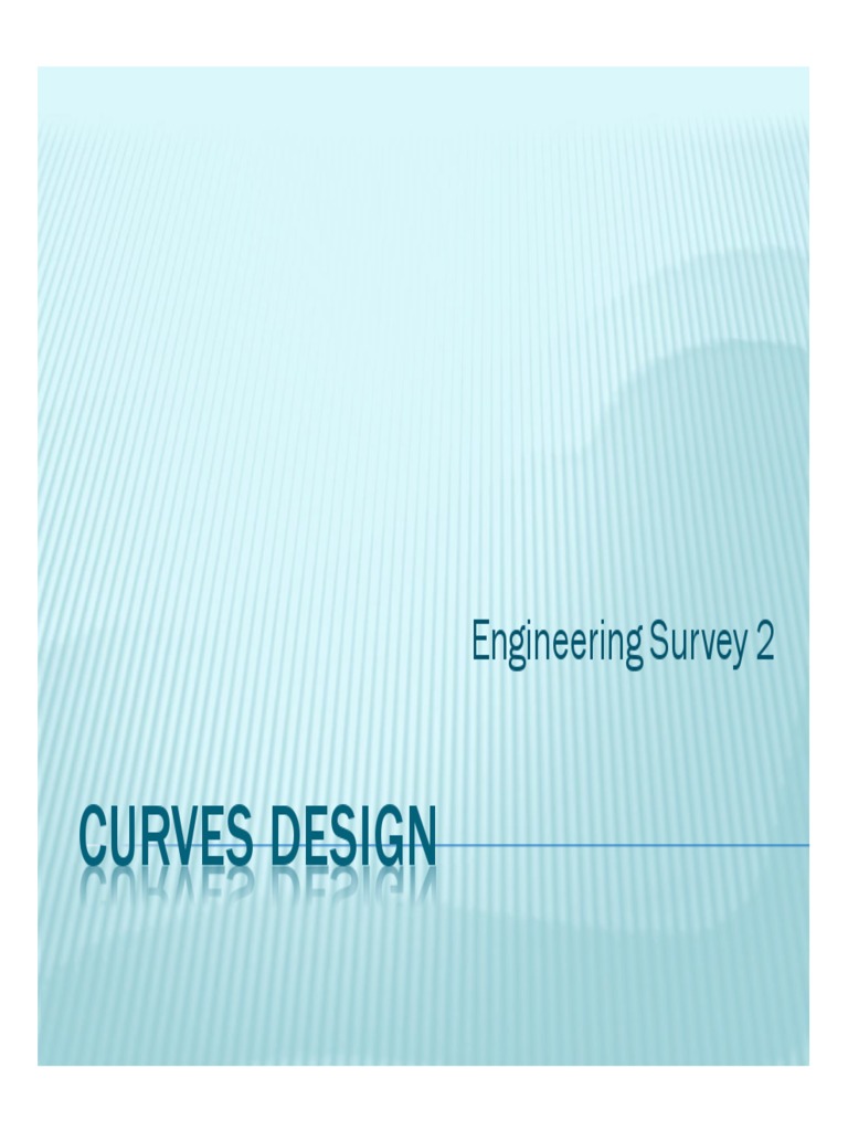 Basic Circular Curves Lec1 Curve Pdf