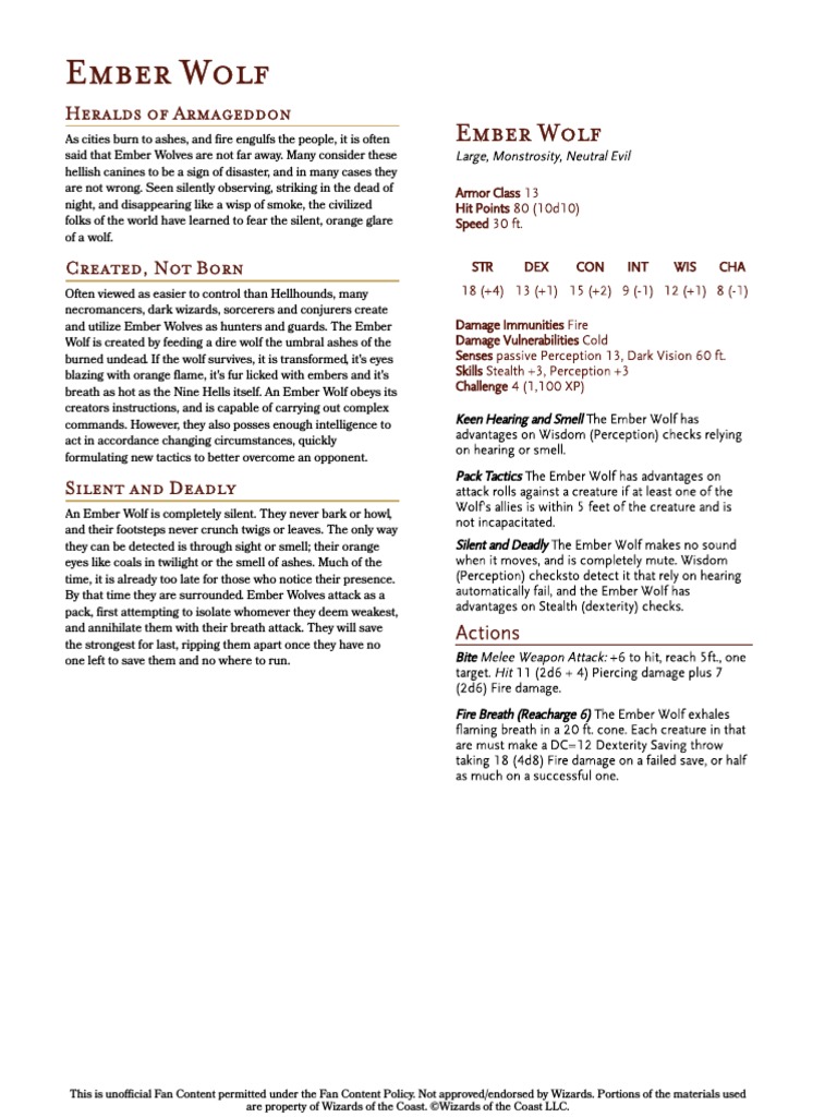 Ember Wolf 1 | PDF