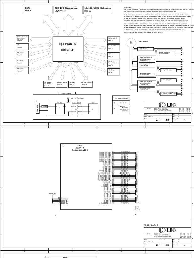 xtp067 sp605 Schematics | PDF