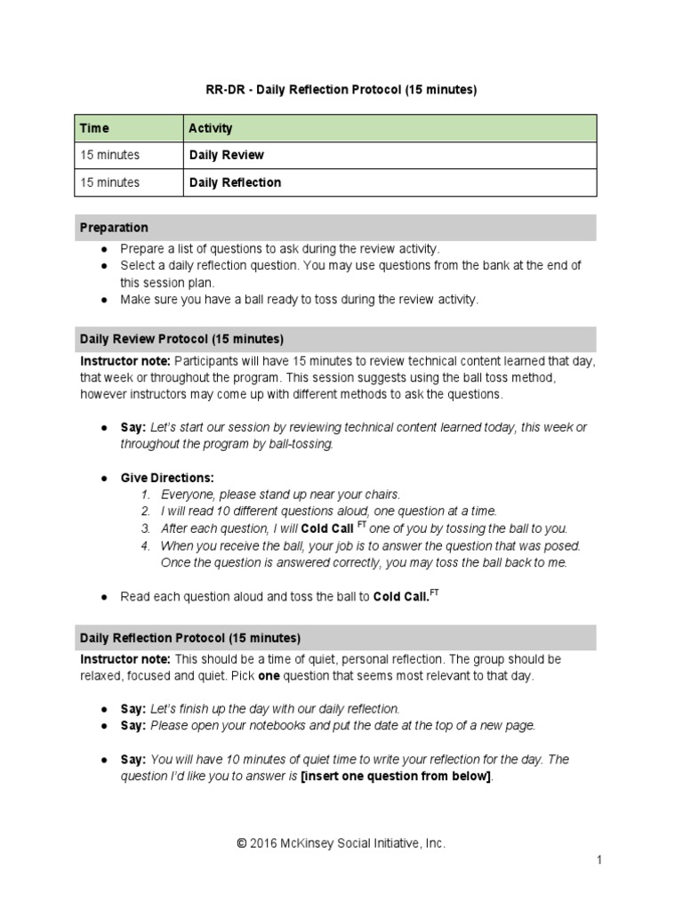 14 A RR-DR - Daily Reflection Protocol VF | PDF | Career & Growth