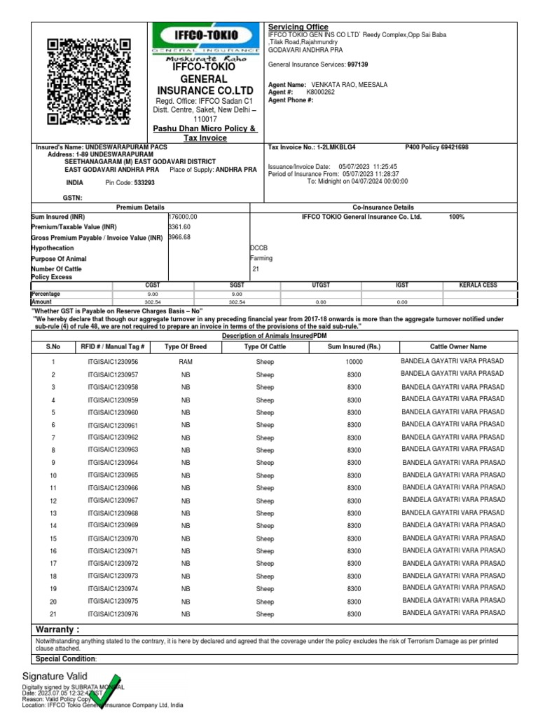 Cattle Insurance | PDF | Sheep | Insurance