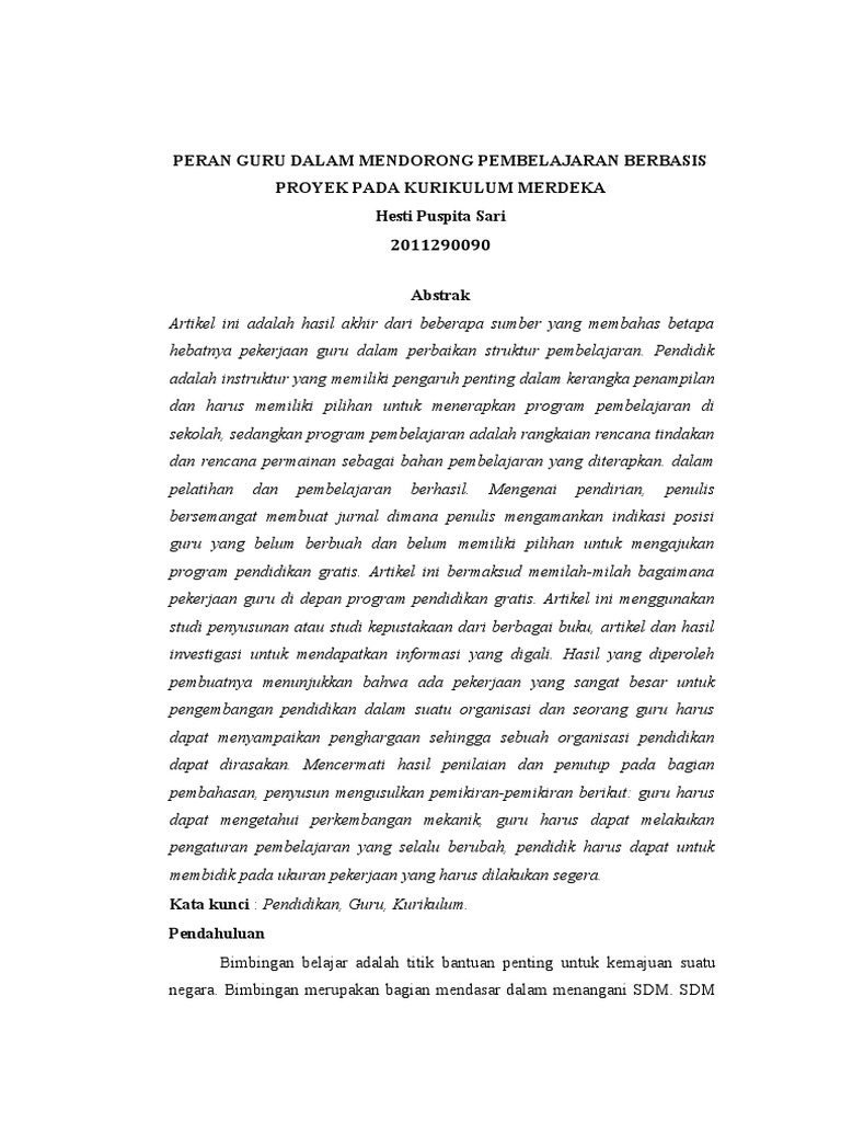 Jurnal Hesti Puspita Sari | PDF