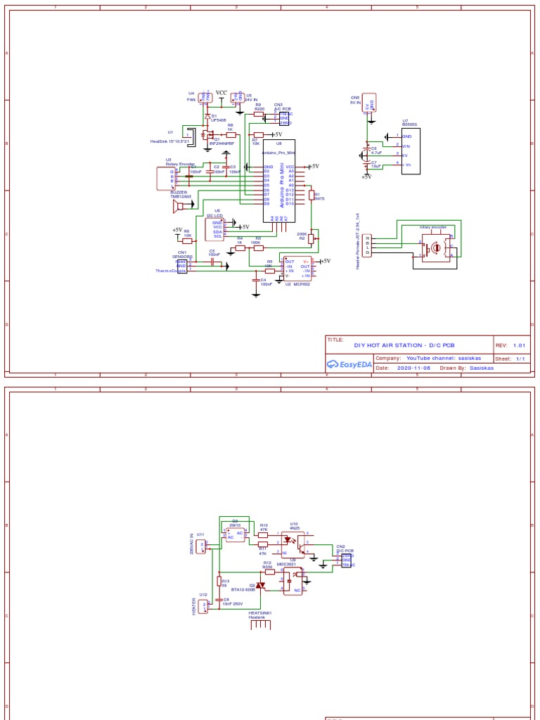 Schematic - DIY Hot Air Station - 2021!02!26 | PDF