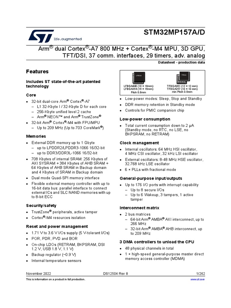 STM 32 MP 157 D | Download Free PDF | Electrical Engineering | Computer Engineering
