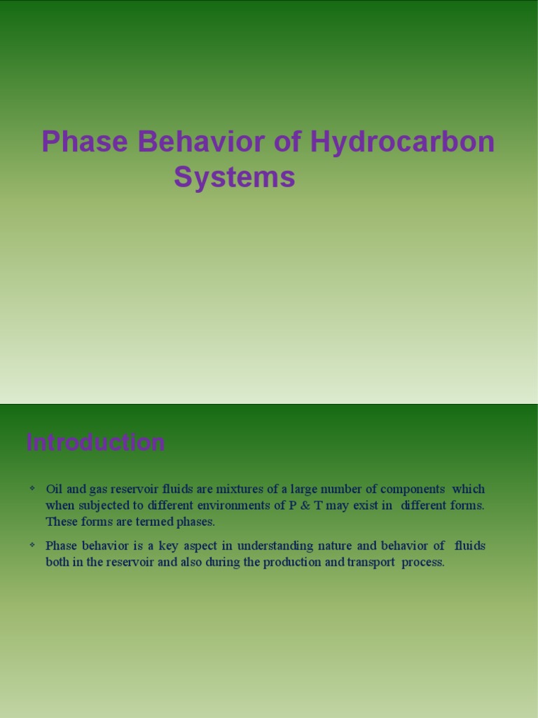 Hydrocarbon Phase Behavior Overview | PDF | Phase (Matter) | Phase Diagram