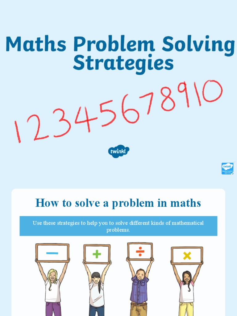 Effective Strategies for Math Problem Solving | PDF | Self-Improvement