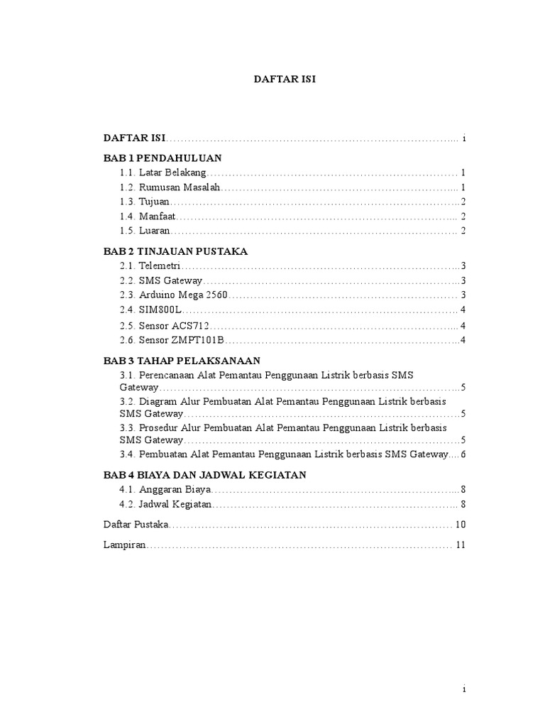 Alat Pemantau Listrik Berbasis SMS Gateway | PDF