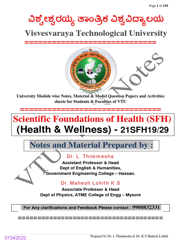 (Health & Wellness) - : Scientific Foundations of Health (SFH) | PDF ...