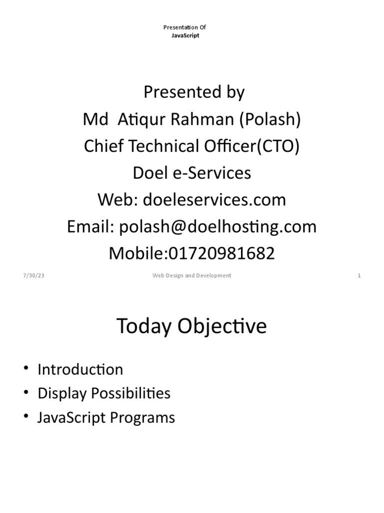 Java Script | PDF | World Wide Web | Internet & Web Java Script | PDF | World Wide Web | Internet & Web