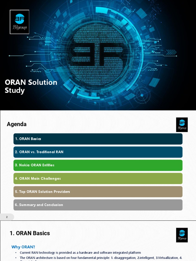 ORAN Solutions Overview and Challenges | PDF | Computers
