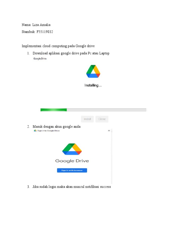 Implementasi Cloud Computing Pada Google Drive | PDF