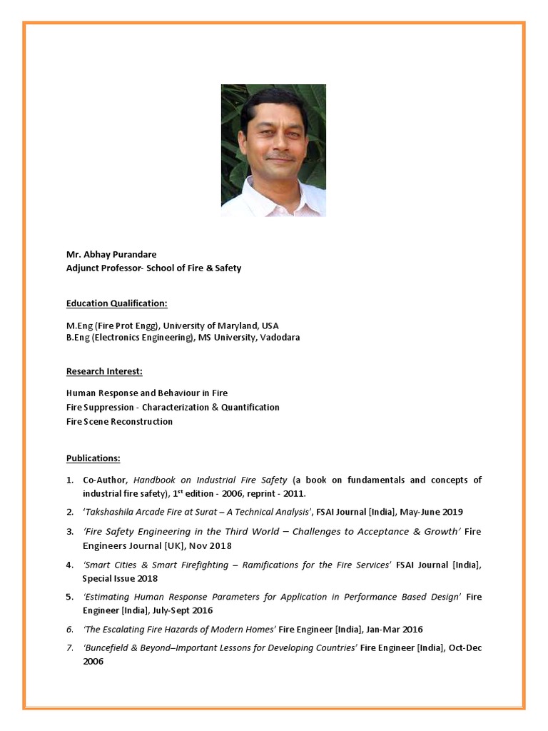 CV_Abhay Purandare. | PDF