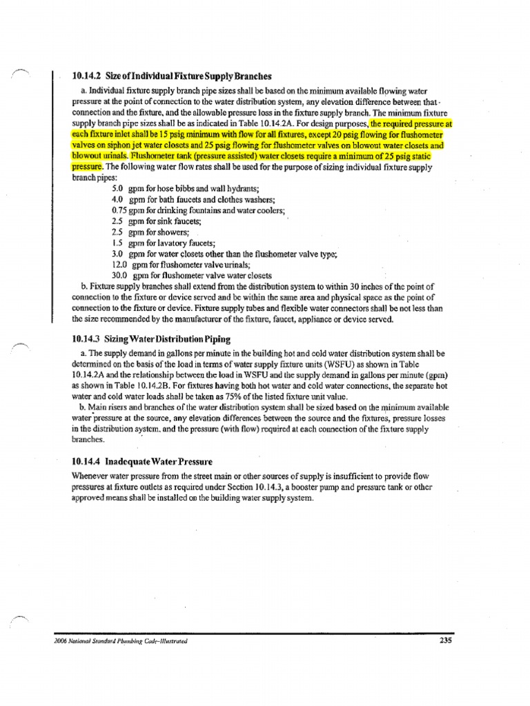 2006 National Standard Plumbing Code ILLUSTRATED 235 | PDF