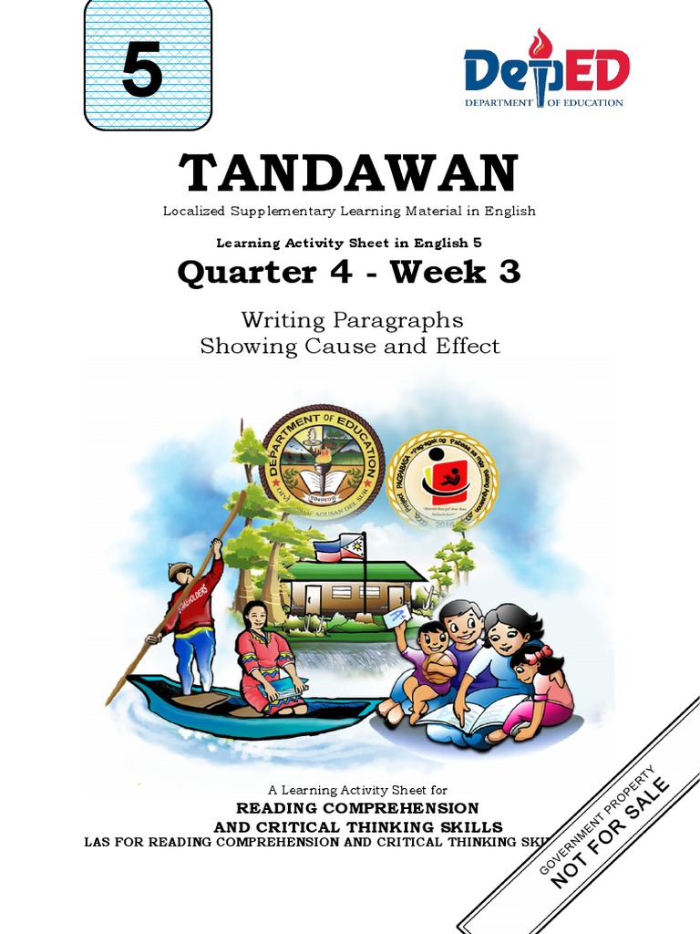 LAS_EN5_Q4_W3_WritingParagraphsShowingCauseandEffect_v1 | PDF