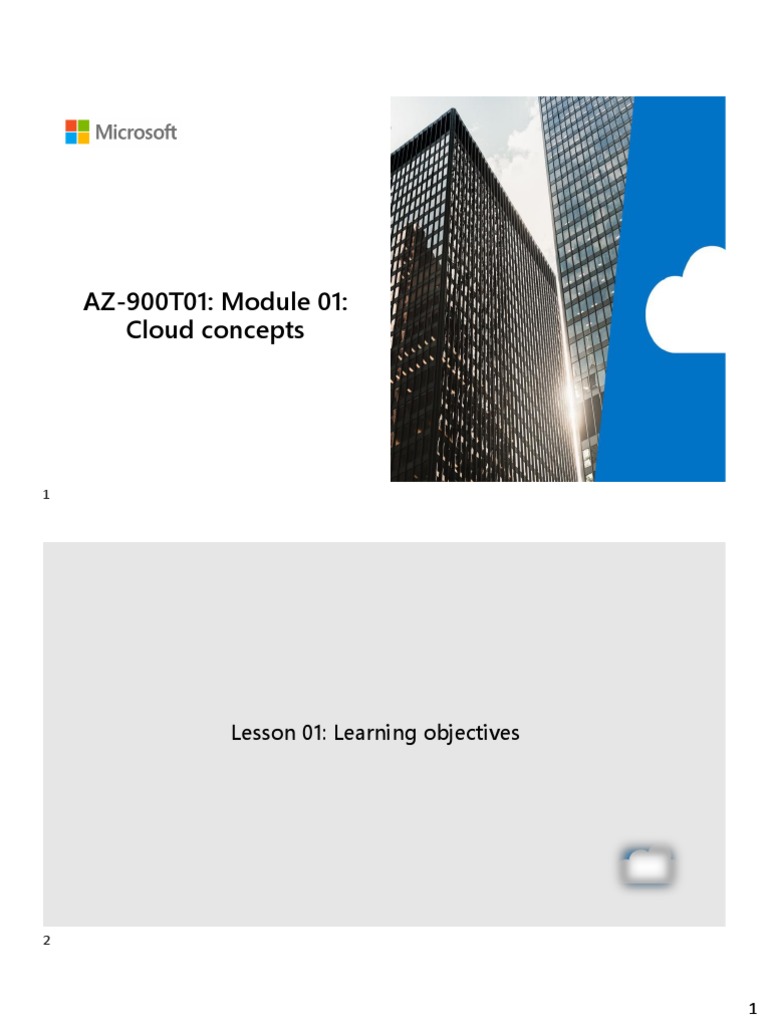 Microsoft Azure Fundamentals - 01 - Cloud Concepts | Download Free PDF ...