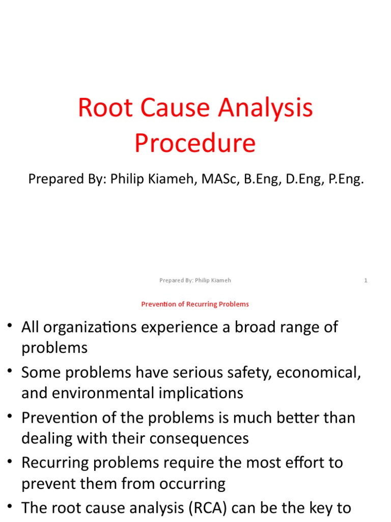 1. Root Cause Analysis Procedure - Poweredge Asia | PDF