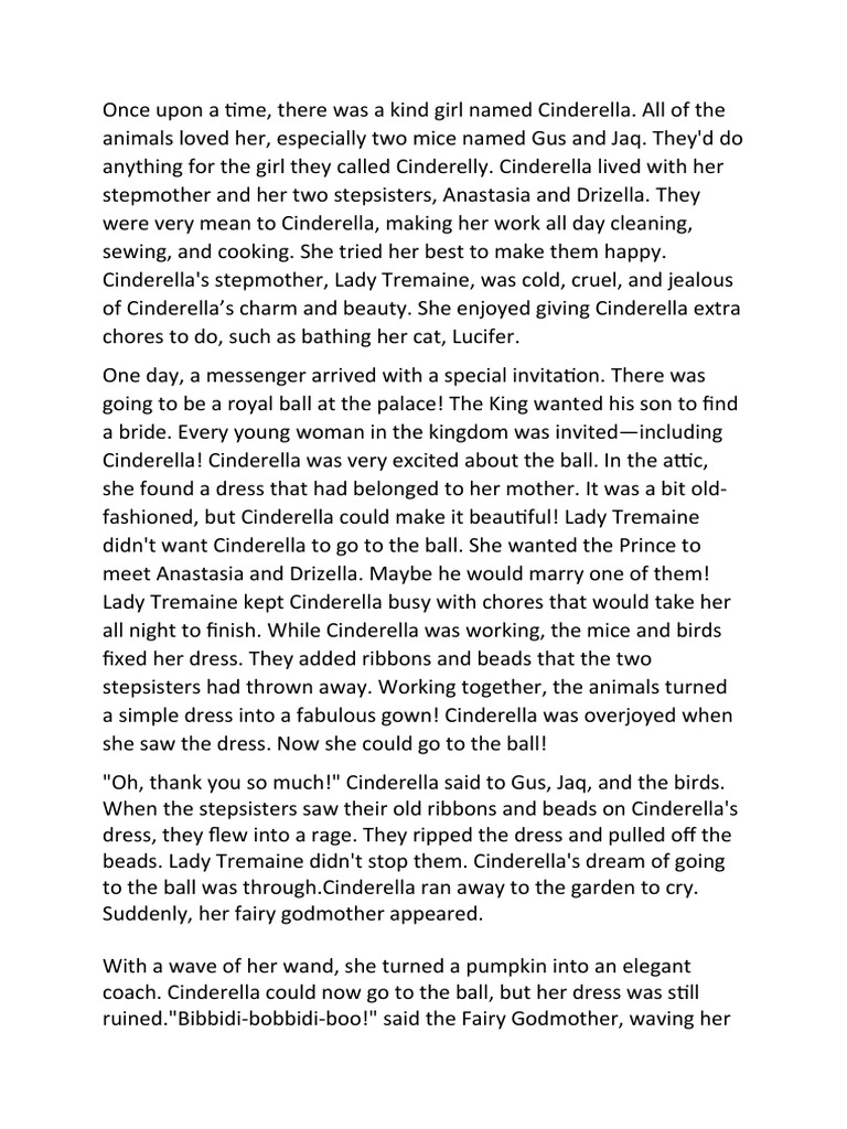 Cinderella's Magical Journey | PDF