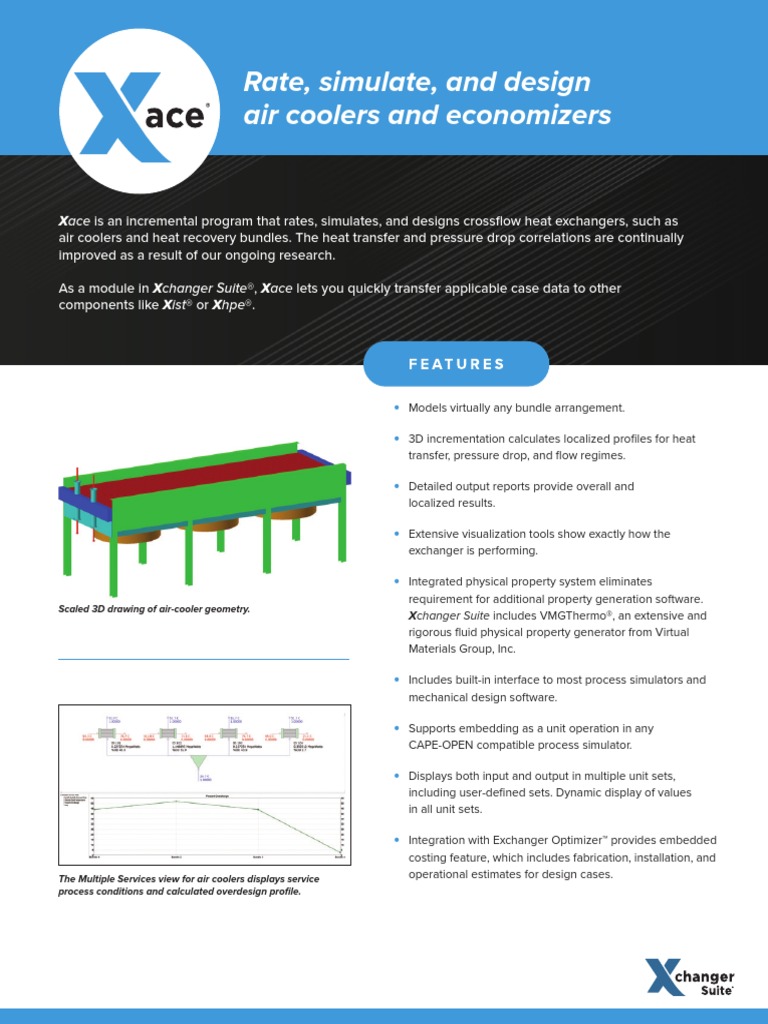 Xace Info Sheet | PDF | Simulation | 3 D Computer Graphics