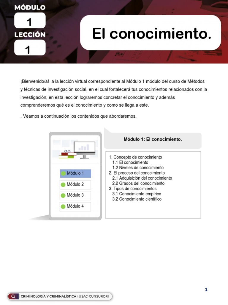 Modulo1 Leccion1 Metodos de Investigacion | PDF