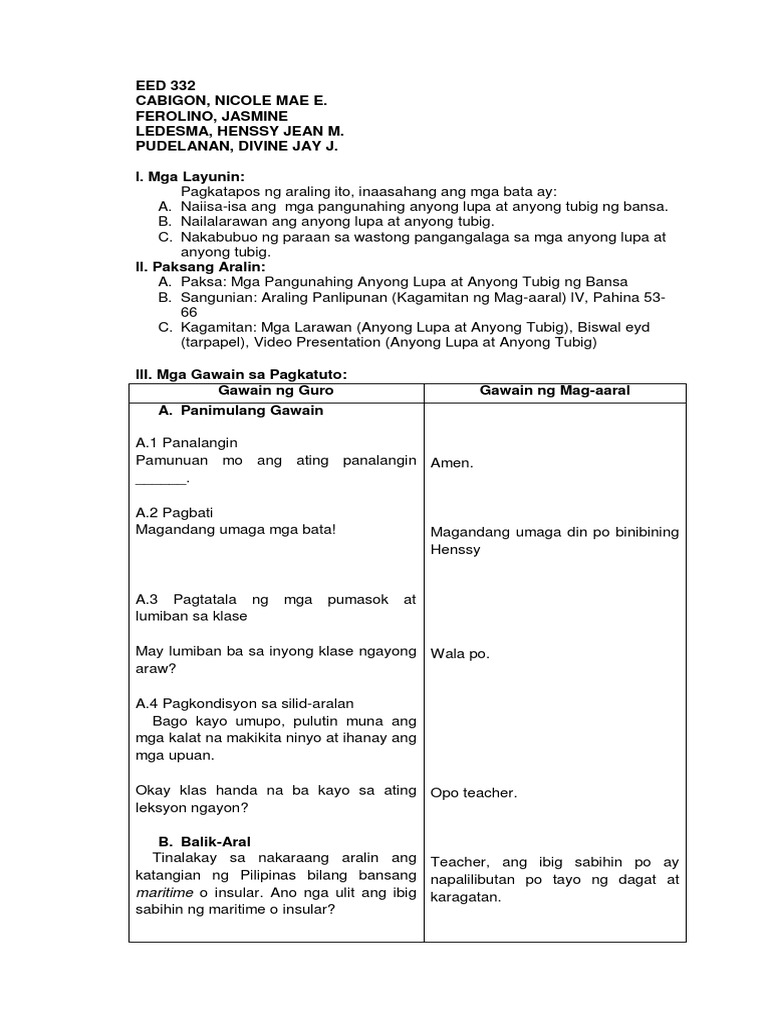 Pre-final Exam(Detailed Lesson Plan) | PDF