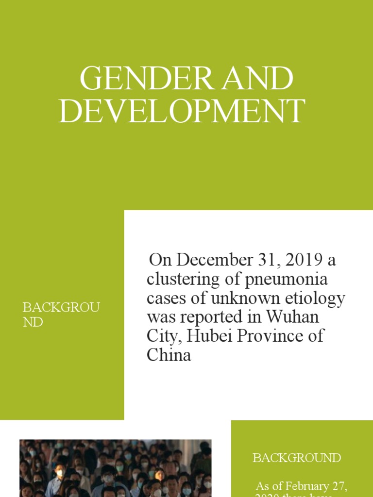 Gender and Development Powerpoint | PDF | Infection | Epidemiology