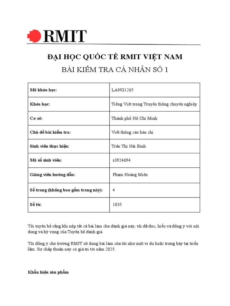 ASM 1 Vietnamese | PDF
