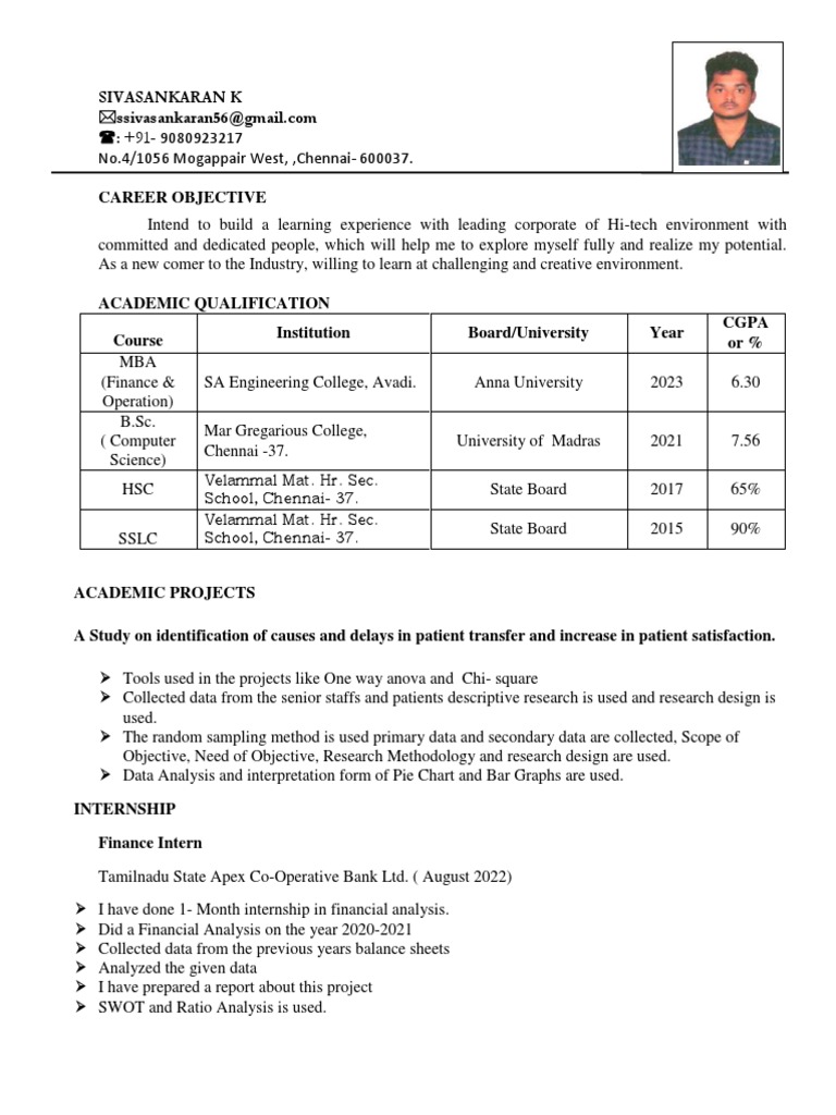 Sivasankar Resume 2_compressed | PDF | Data | Science