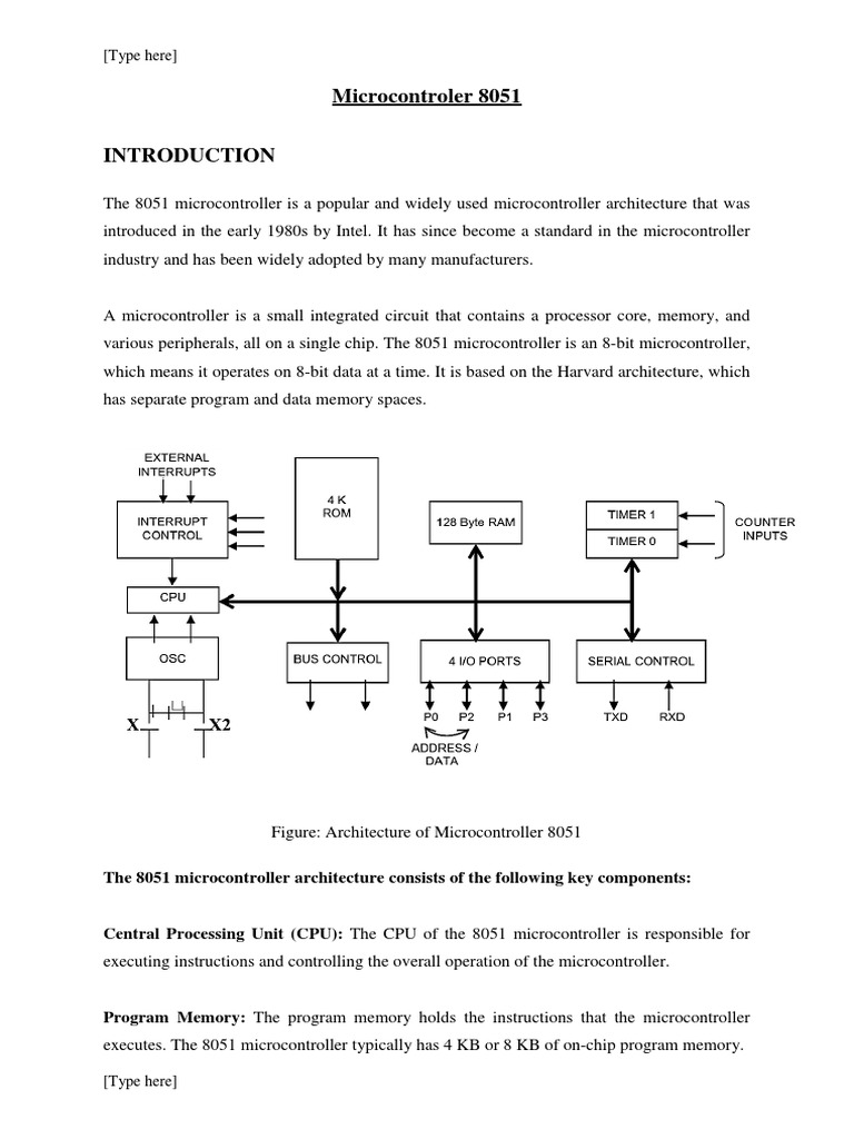 Microcontroler 8051 Introduction | PDF