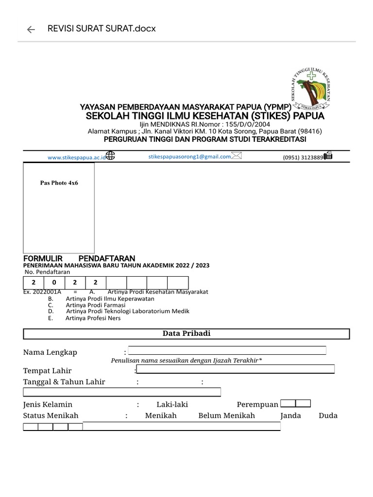 Revisi Surat Surat.docx | PDF