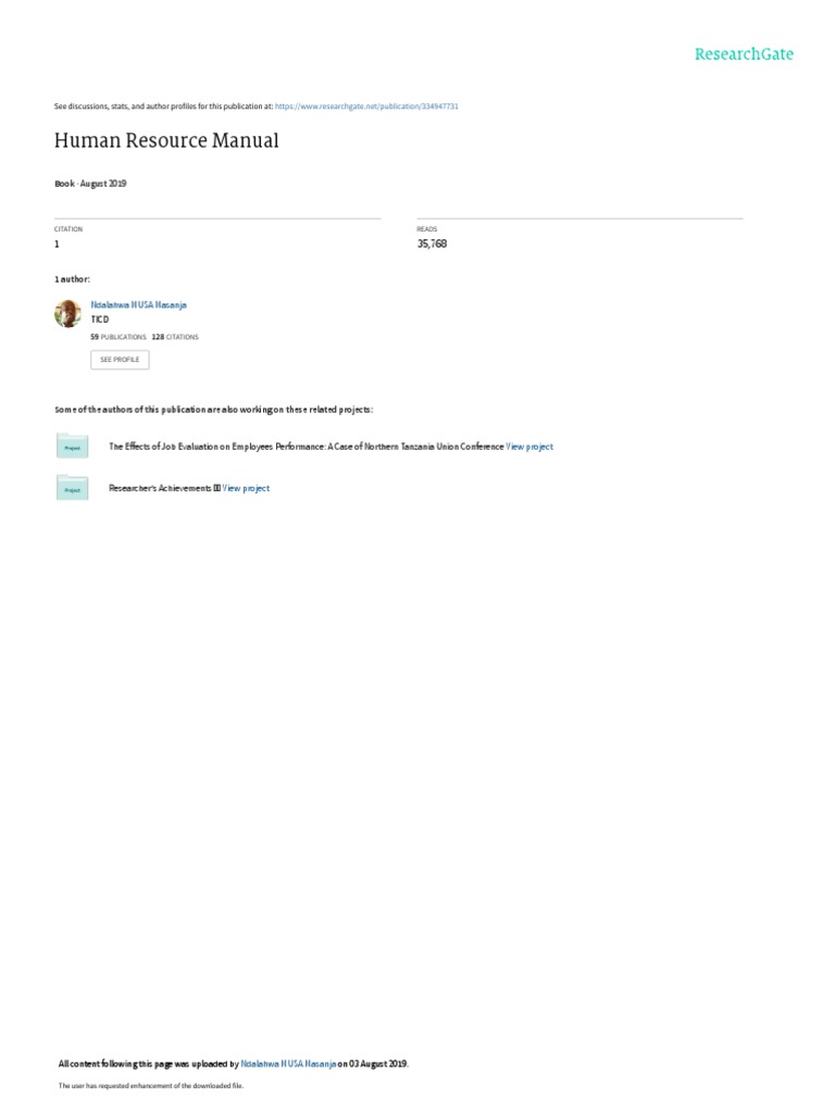 HR Book | PDF | Human Resources | Human Resource Management