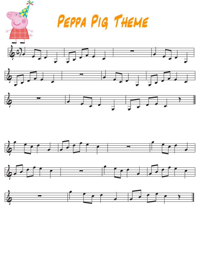 Peppa Pig Theme | PDF