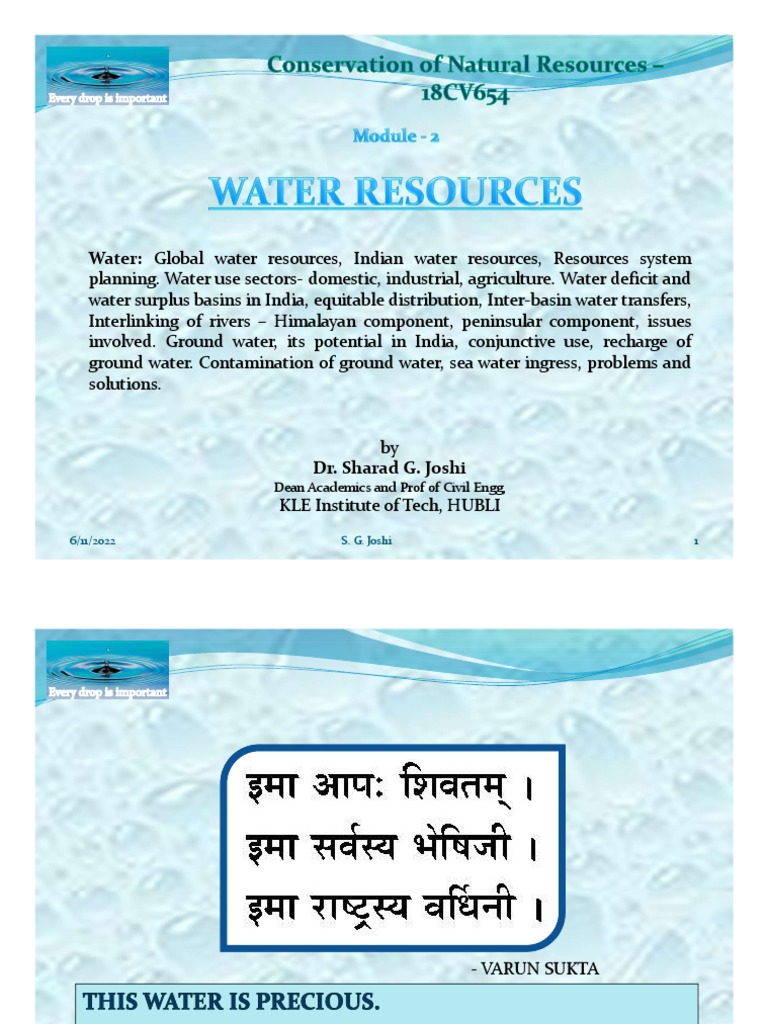 Water Conservation in India: Challenges & Solutions | PDF | Water ...