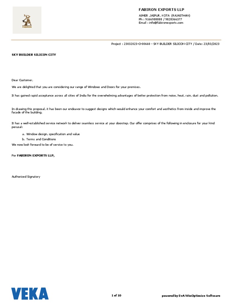 SKY BUILDER SILICON CITY Quotation | PDF | Window | Personal Computers