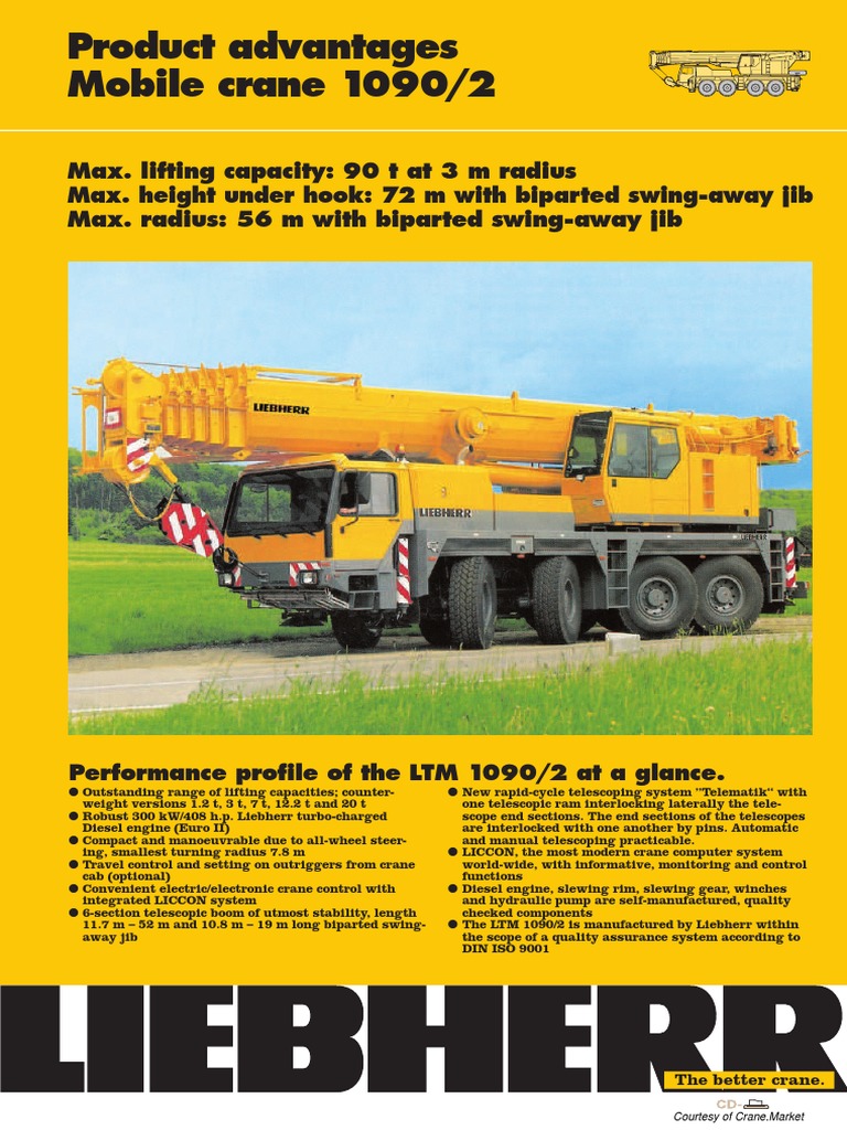 Liebherr All Terrain Cranes Spec | PDF | Crane (Machine) | Truck