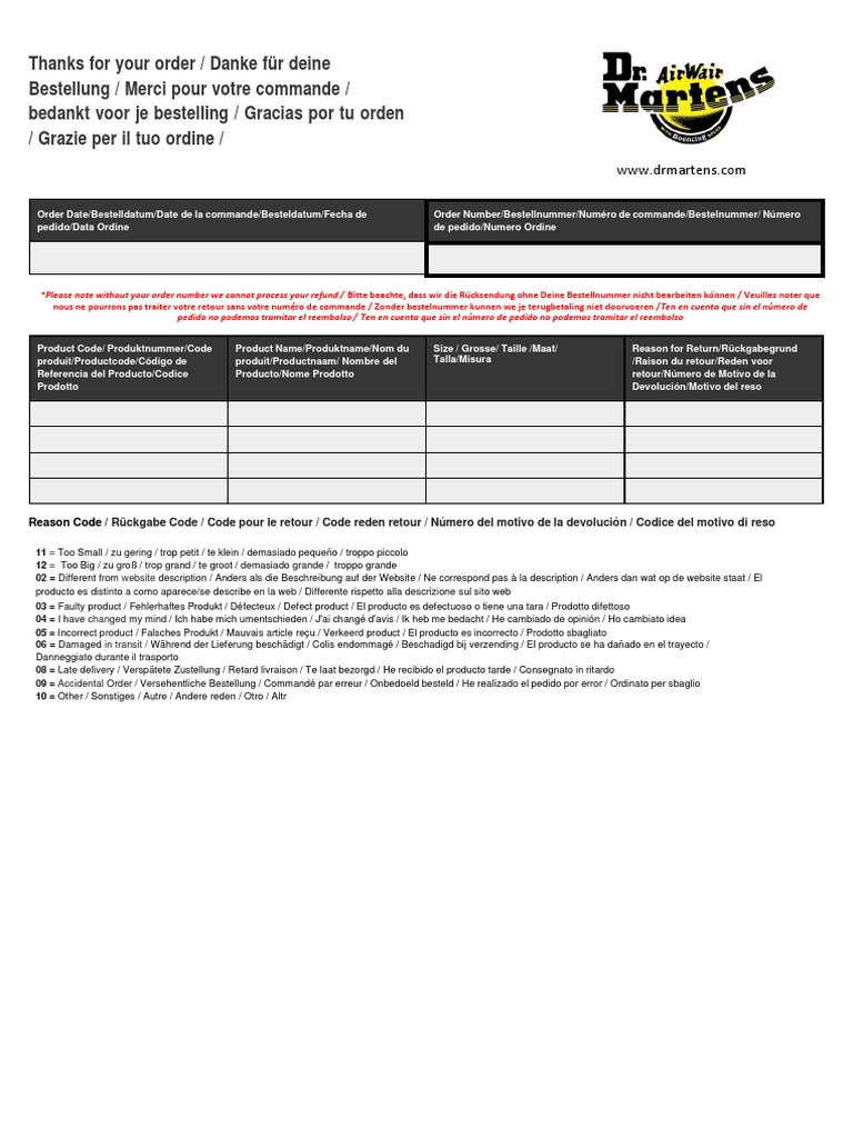 EU Returns Form DHL Returns | PDF | Finance et gestion monétaire | Droit