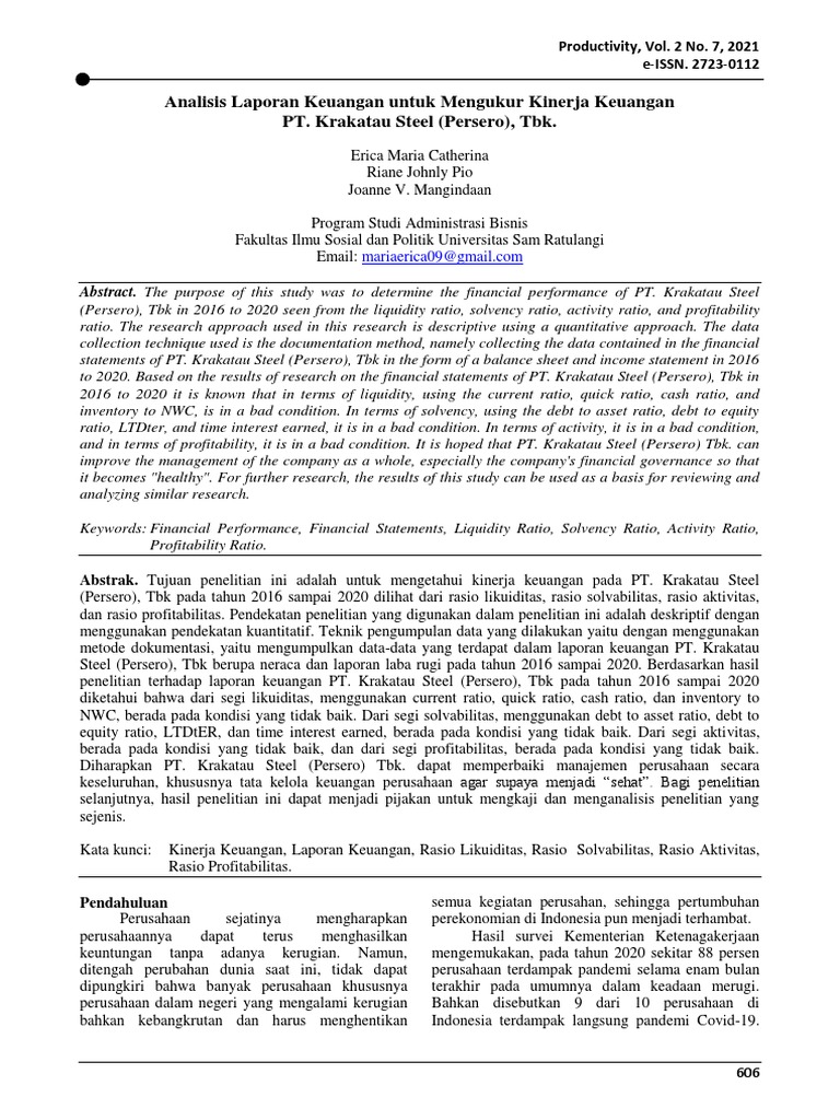 Npioh, JURNAL ERICA 606-611 | PDF