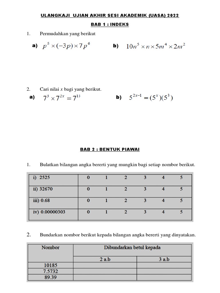 Ulangkaji Uasa Part 1 | PDF