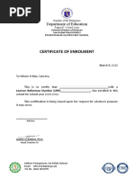 Duquit Elementary School Enrollment Certificates | PDF