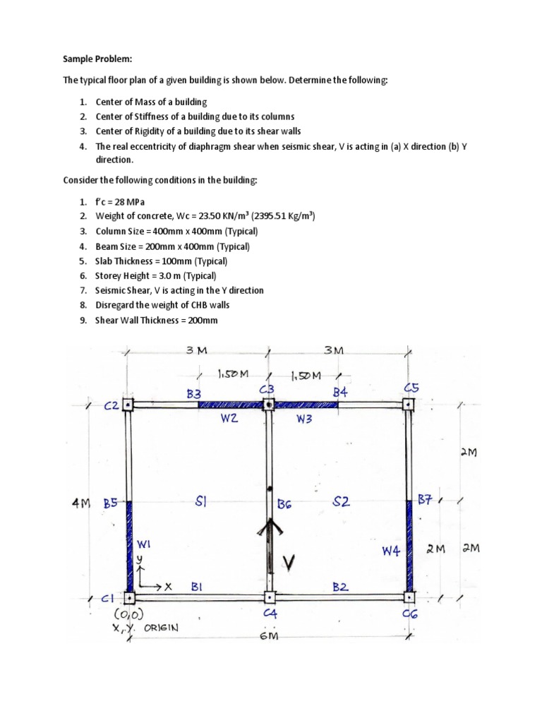 Building Center of Rigidity Analysis | PDF | Stiffness | Pascal (Unit)