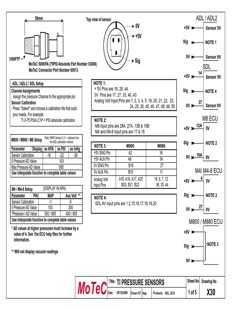 Motec: Adl / Adl2 | PDF | Electrical Engineering | Pressure