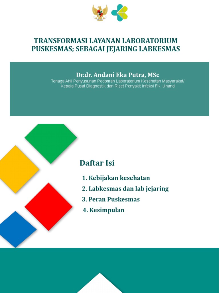 Transformasi Layanan Laboratorium Puskesmas Sebagai Jejaring Labkesmas ...