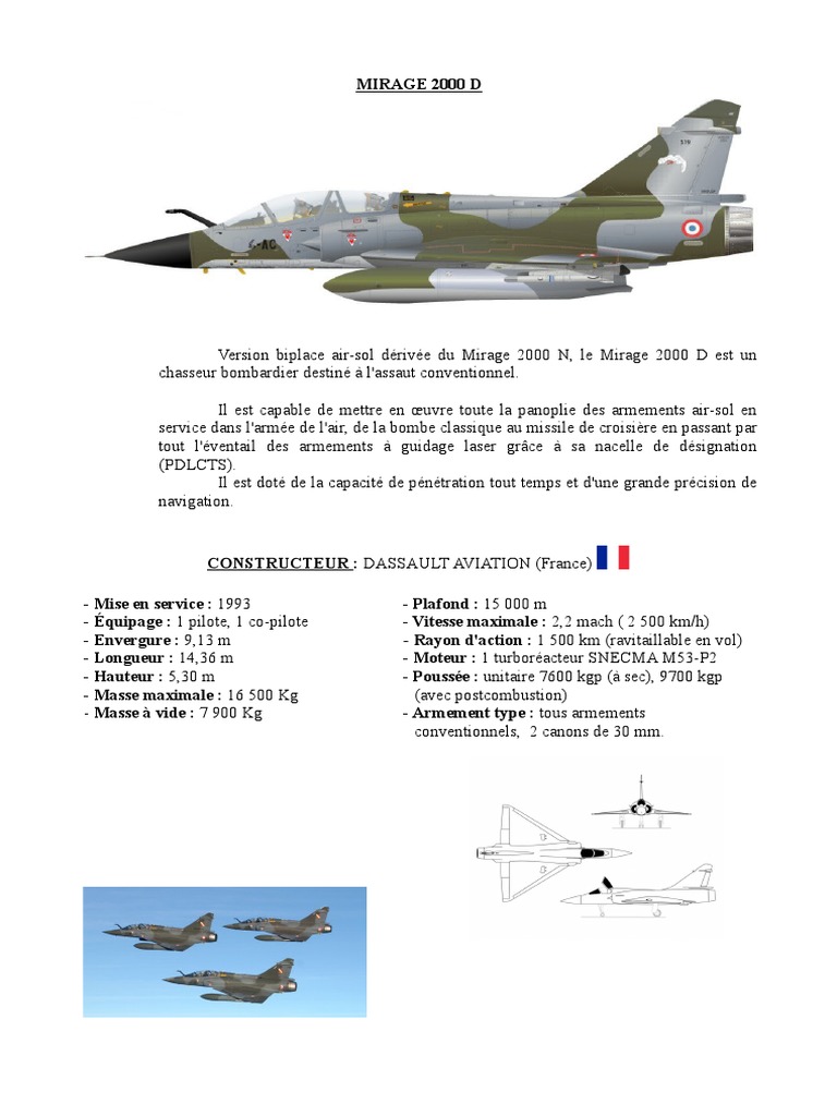 Mirage 2000 D | PDF