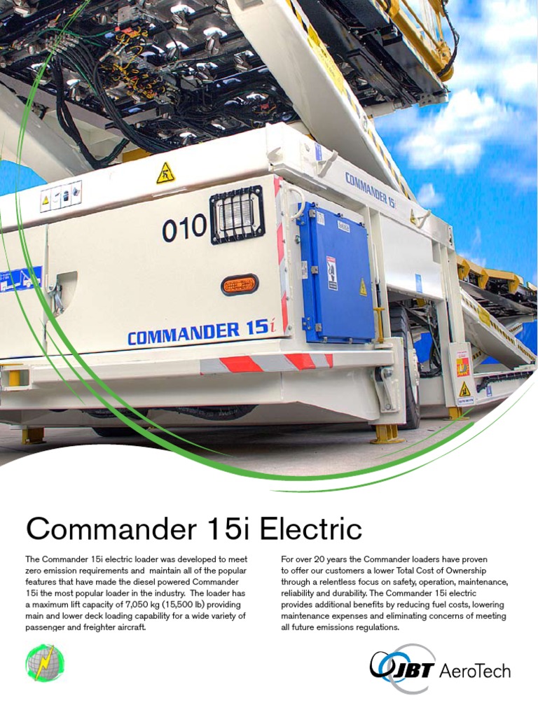 JBT Commander Series Loader C15i Electric | PDF