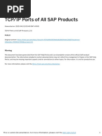 Port Used in SAP | PDF | Port (Computer Networking) | Hypertext ...