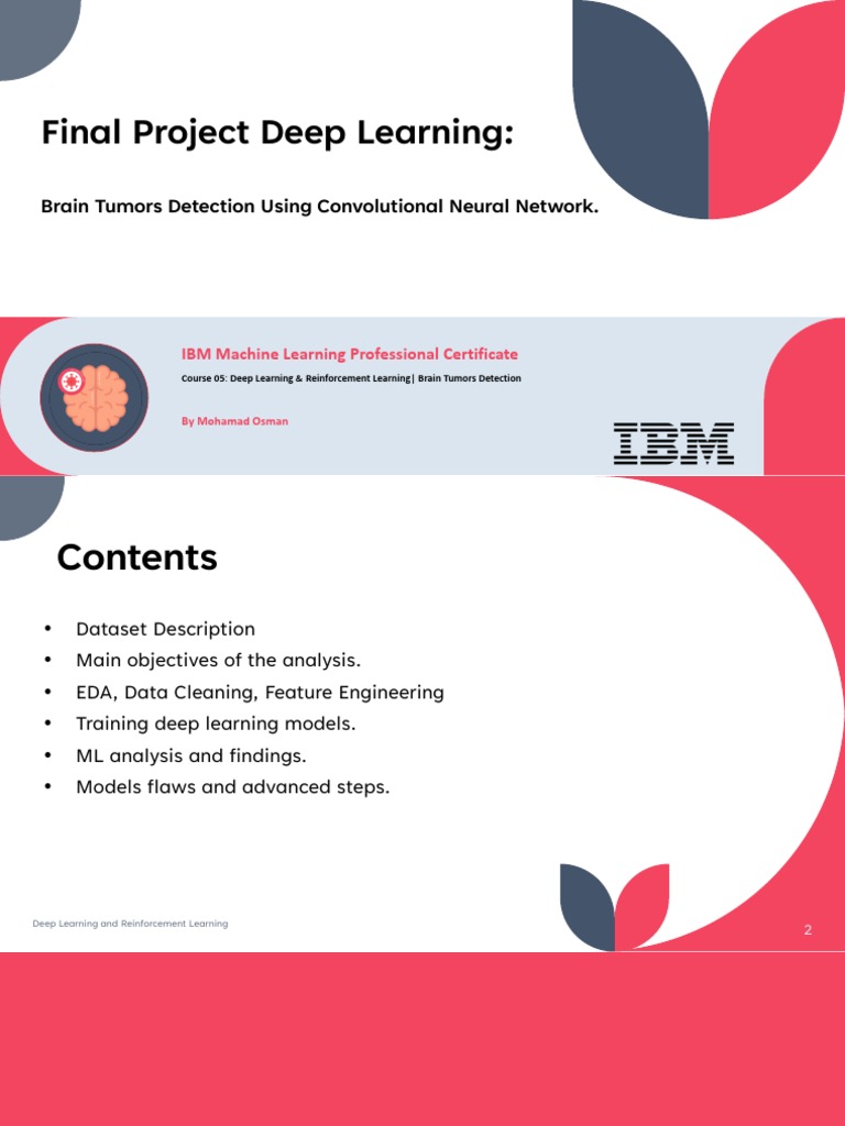 Final Project Deep Learning Brain Tumors Detection | PDF