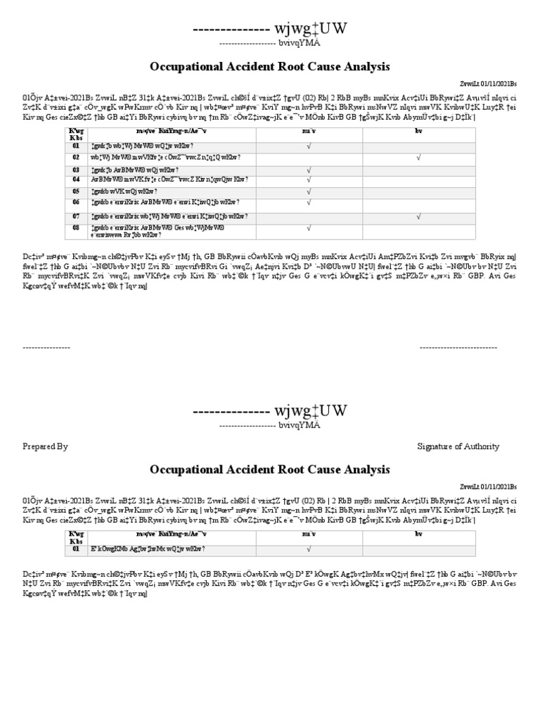 Accident Root Cause Analysis | PDF