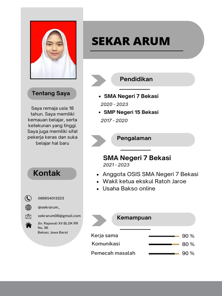 CV Sekar Arum | PDF