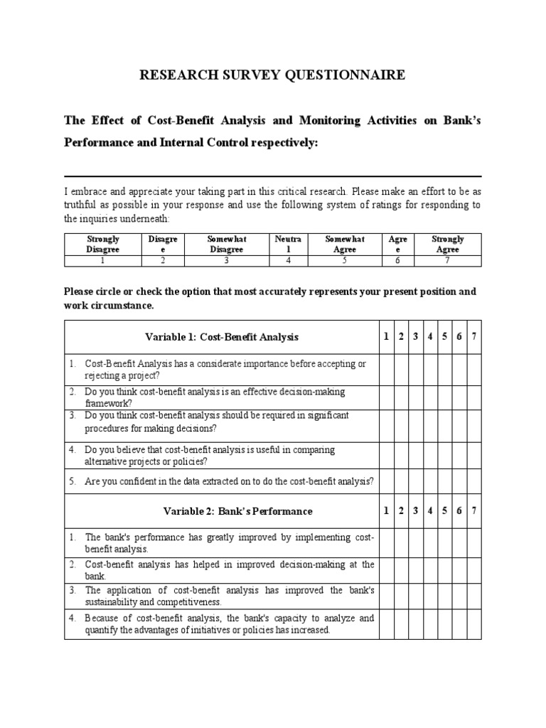 Questionnaire sur la performance bancaire | PDF | Affaires | Finance et ...