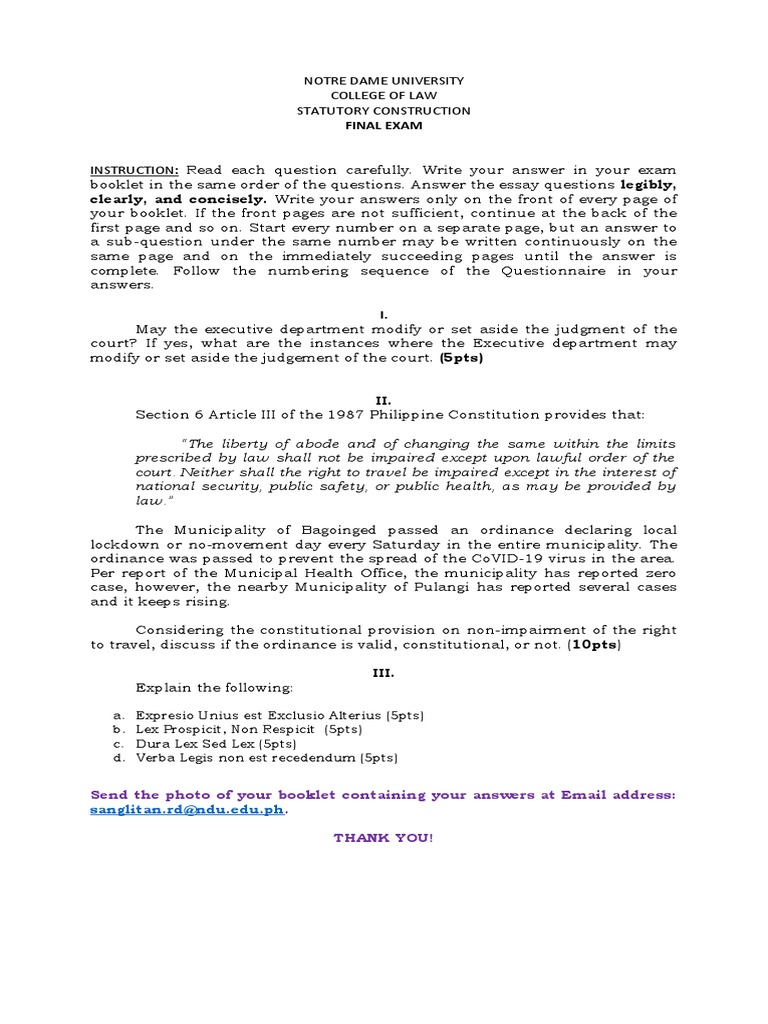 Statcon Final Exam | PDF