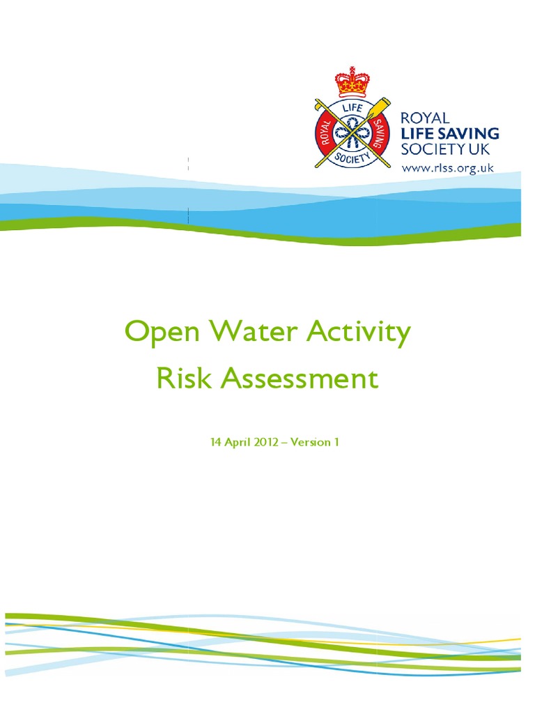 Open Water Activity Risk Assessment Open Water Activity Risk Assessment ...